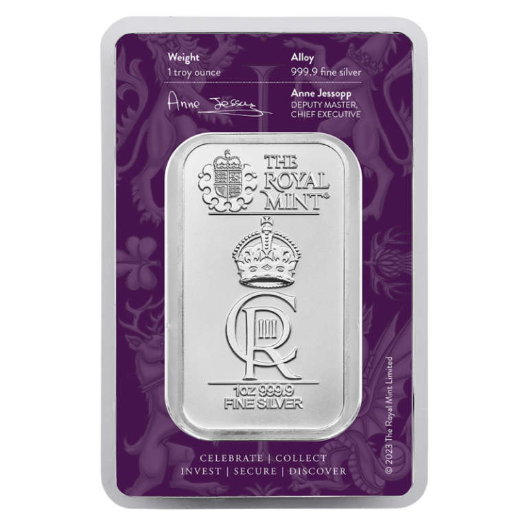 1 oz The Royal Celebration Bar Silberbarren | Royal Mint | 2023 ...